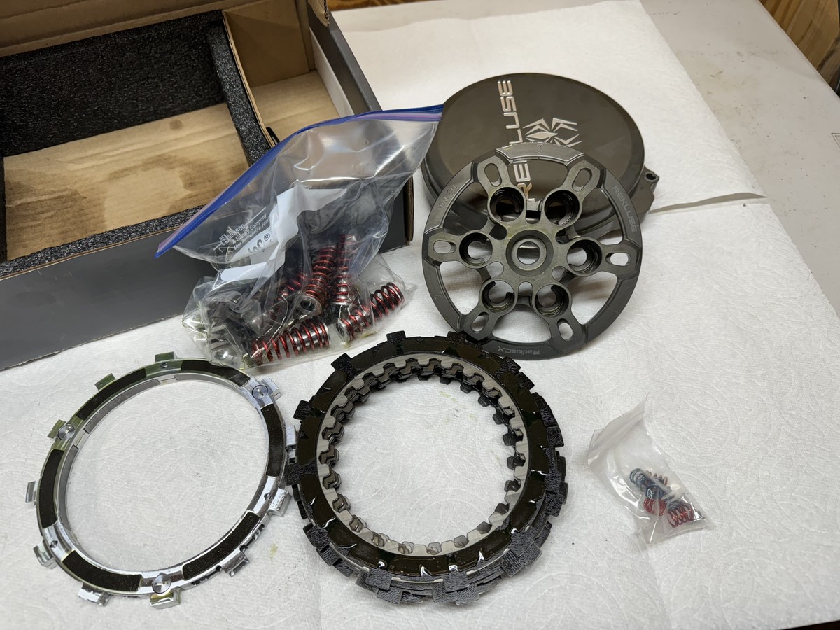 YZ250 Parts, Rekluse, FMF, Apex head, GYTR Flywheel weight, GUTS RJ wing seat, Fastway kickstand ...