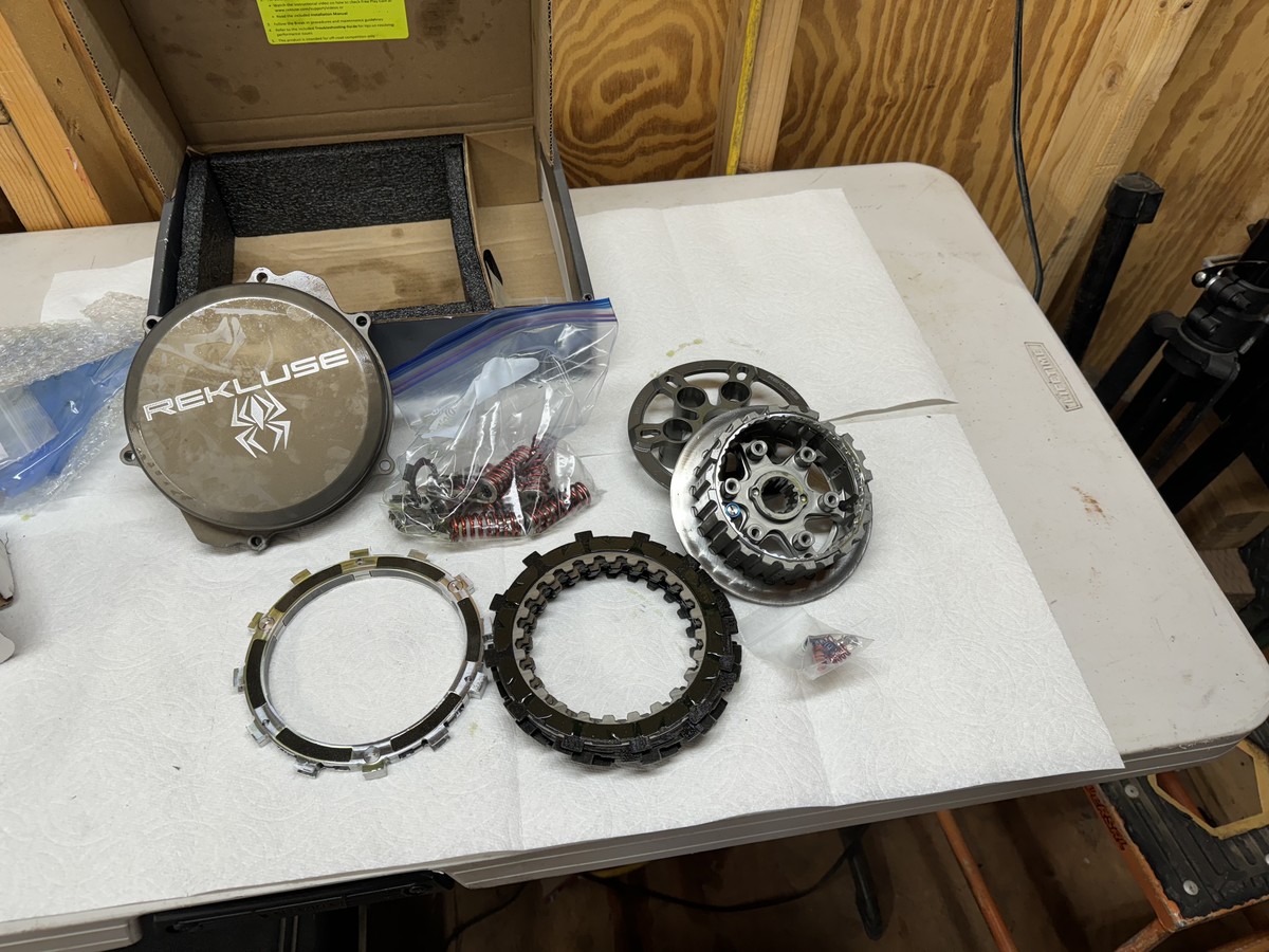 YZ250 Parts, Rekluse, FMF, Apex head, GYTR Flywheel weight, GUTS RJ wing seat, Fastway kickstand ...