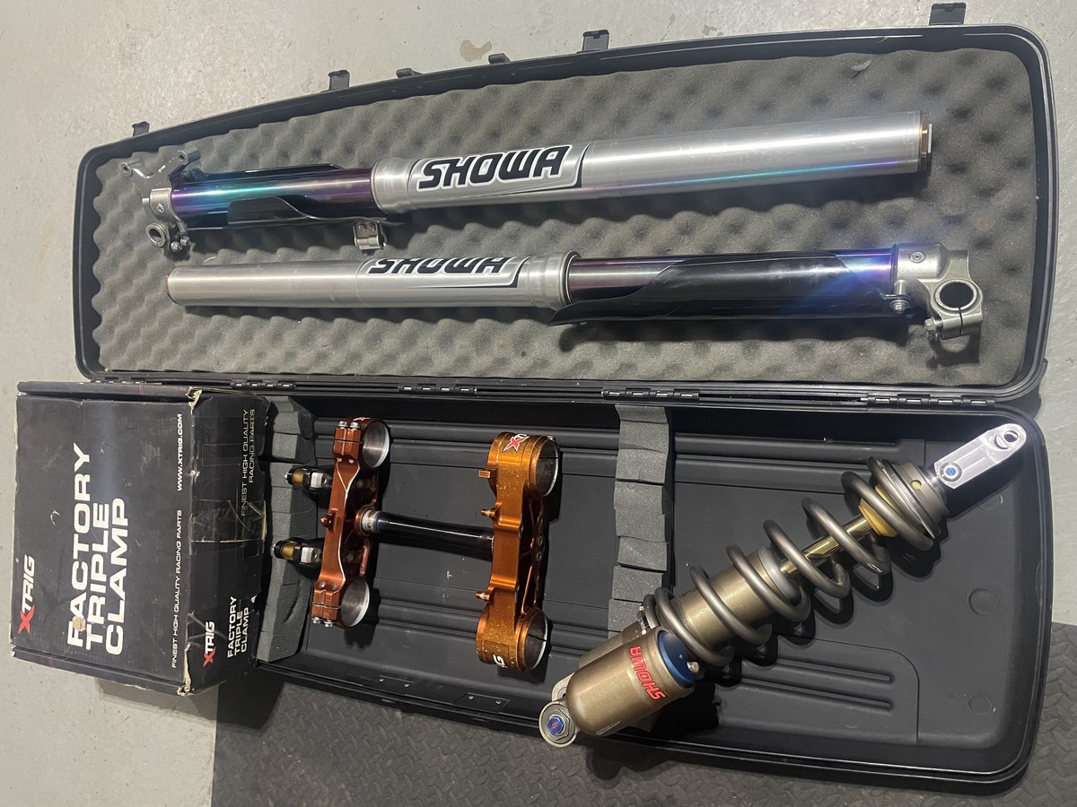 Kawasaki Showa A Kit Suspension & XTrig Clamps - For Sale/Bazaar - Motocross Forums / Message ...