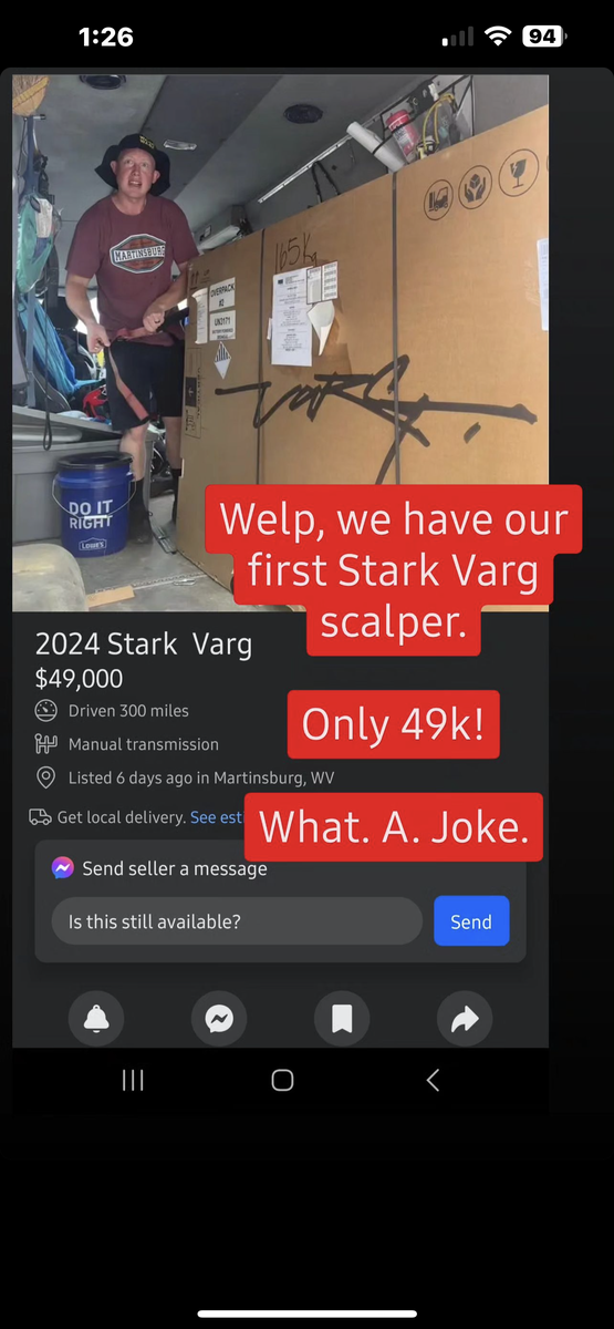Stark varg for sale on CL . - For Sale/Bazaar - Motocross Forums ...
