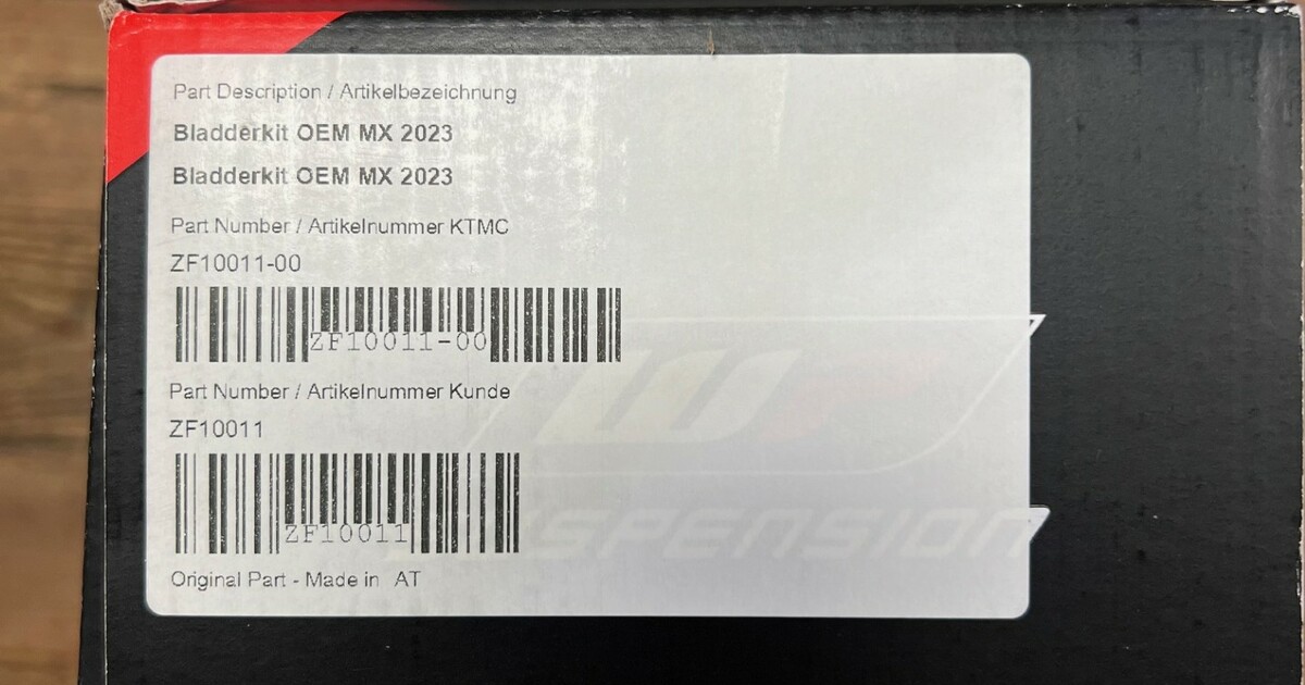 WP Bladder kit for 23 and newer bikes with linkage - For Sale/Bazaar ...