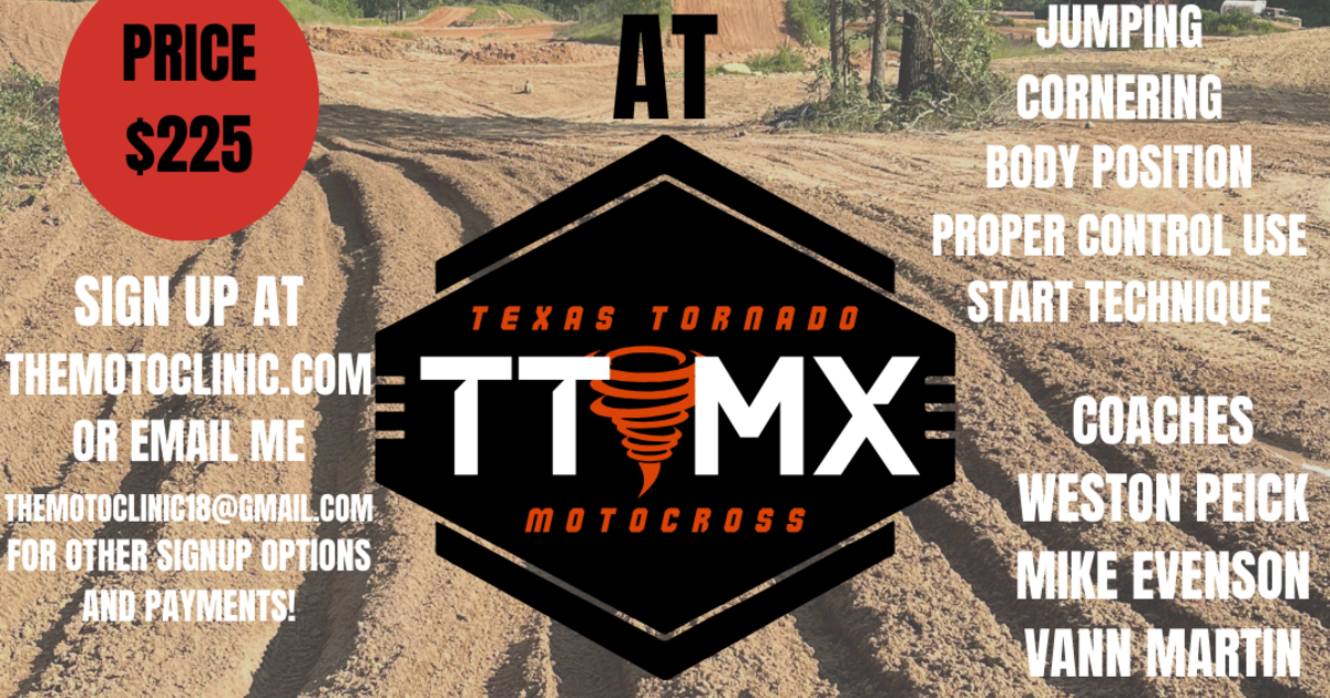 Weston Peick Moto Clinic In Texas with Mike Evenson - Moto-Related ...