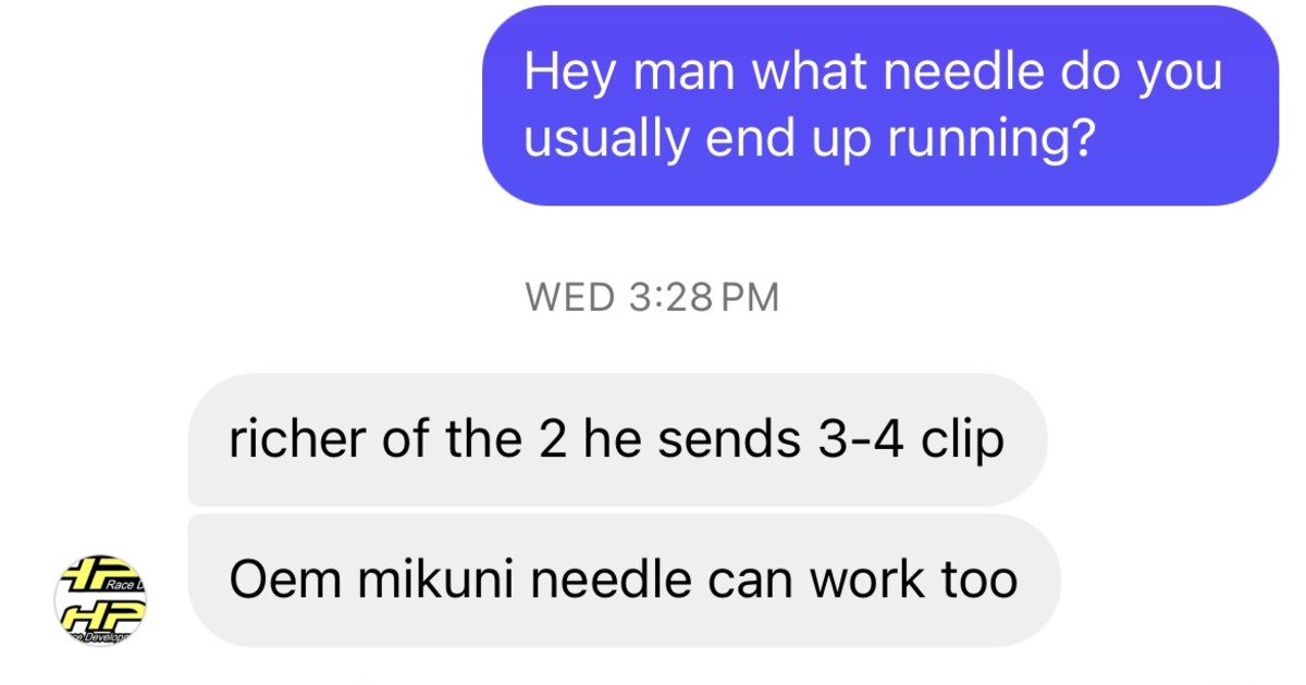 STIC Metering block Jetting - Tech Help/Race Shop - Motocross Forums ...