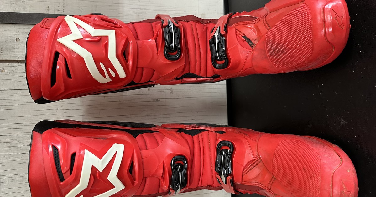 Alpinestar tech 10 RED size 13 - For Sale/Bazaar - Motocross Forums ...