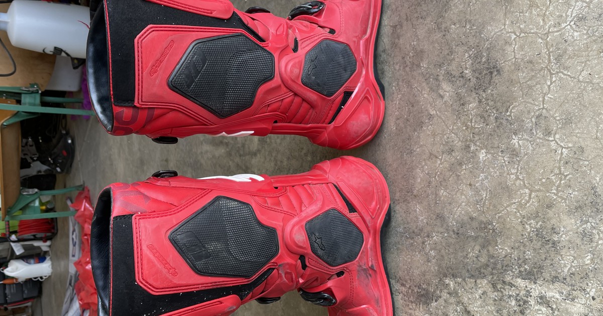 Alpinestars Tech 10 (red Sz 10) - For Sale/Bazaar - Motocross Forums ...