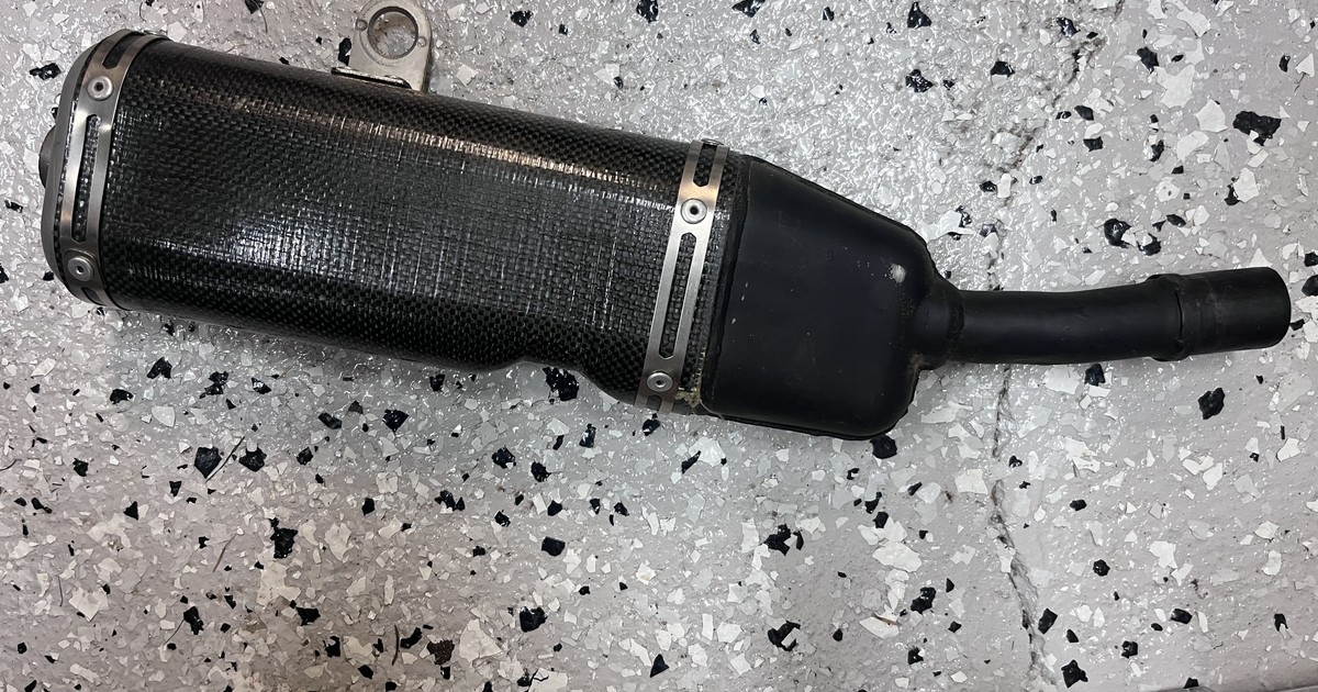 Factory carbon silencer Rm250 93-95 - For Sale/Bazaar - Motocross ...