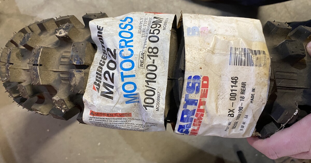 NOS Bridgestone M202 100/100/18 - For Sale/Bazaar - Motocross Forums ...