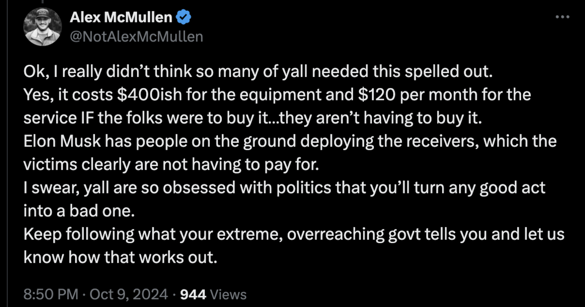 Saint Elon and the 'Free' internet grift - Non-Moto - Motocross Forums ...